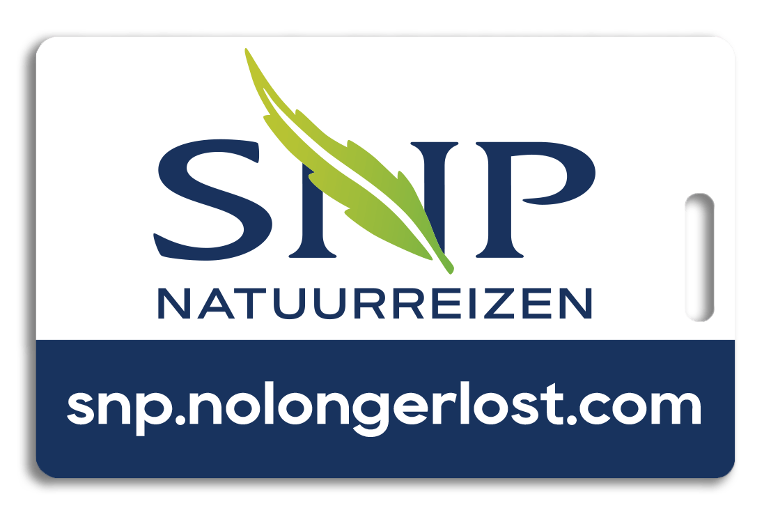 SNP Natuurreizen NoLongerLost label